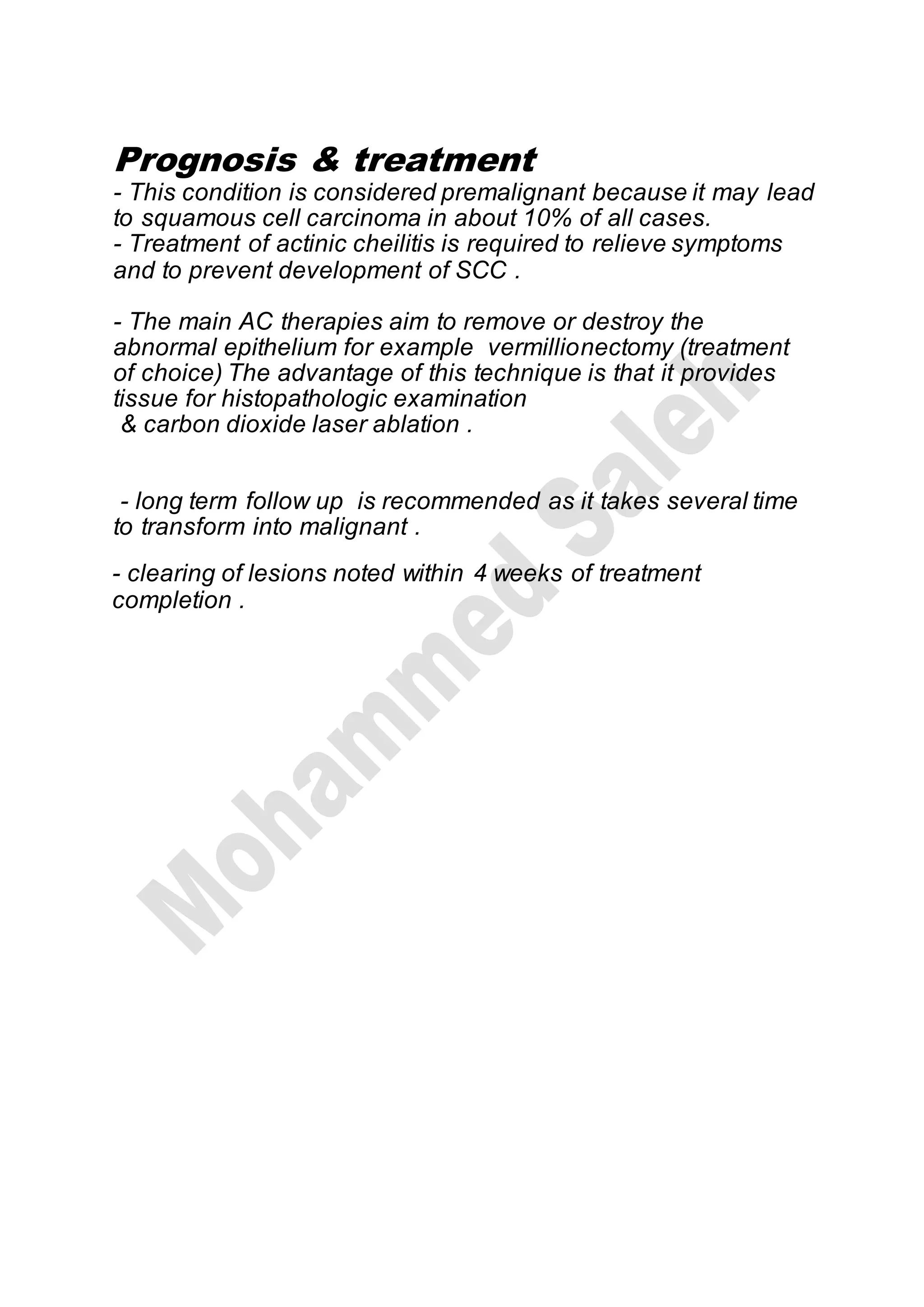 Actinic Chelitis Pdf