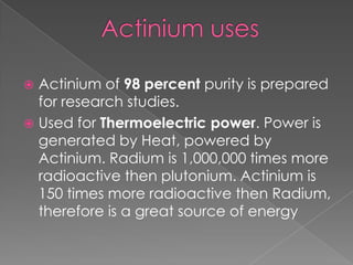 Actinium (1) | PPTX