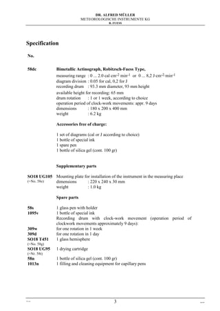 Actinografo bimetálico Robitzsch-Fuess - manual | PDF
