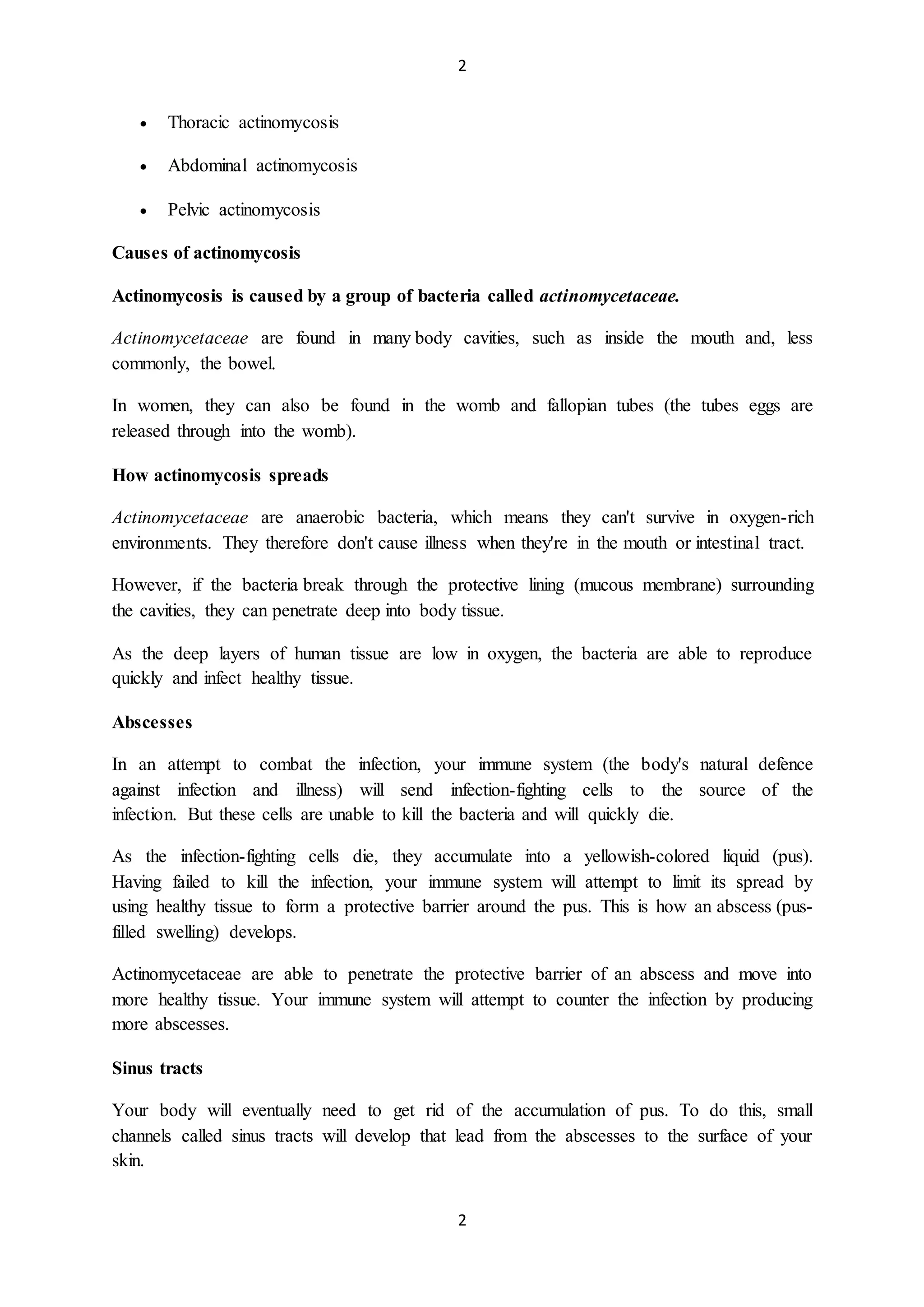 Actinomycosis | DOCX