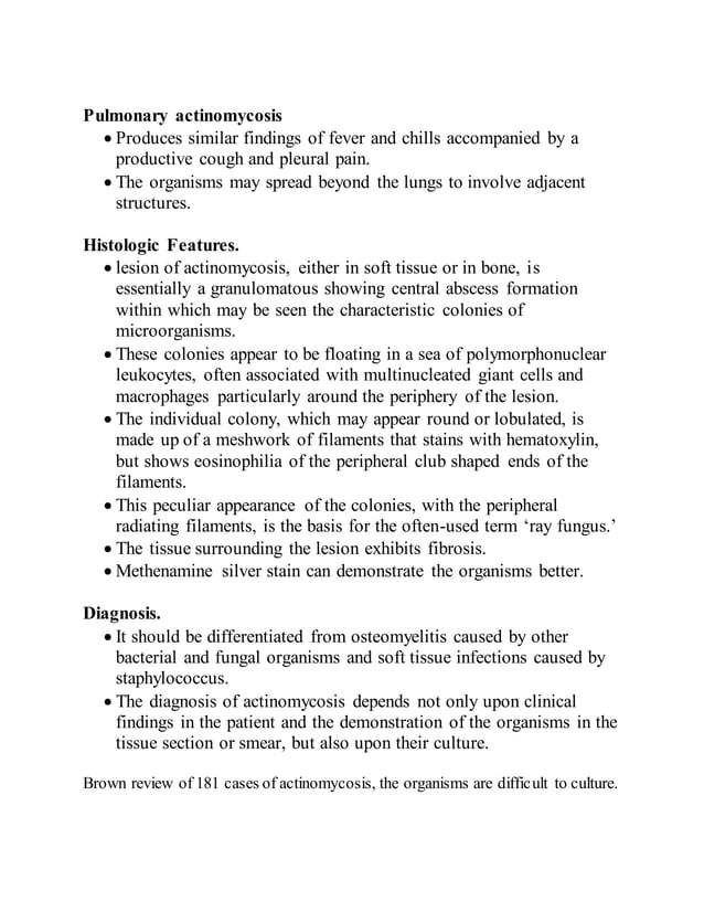 ACTINOMYCOSIS | DOCX
