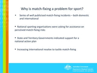 ACT integrity in sport workshop presentation | PPT | Casinos & Gambling ...