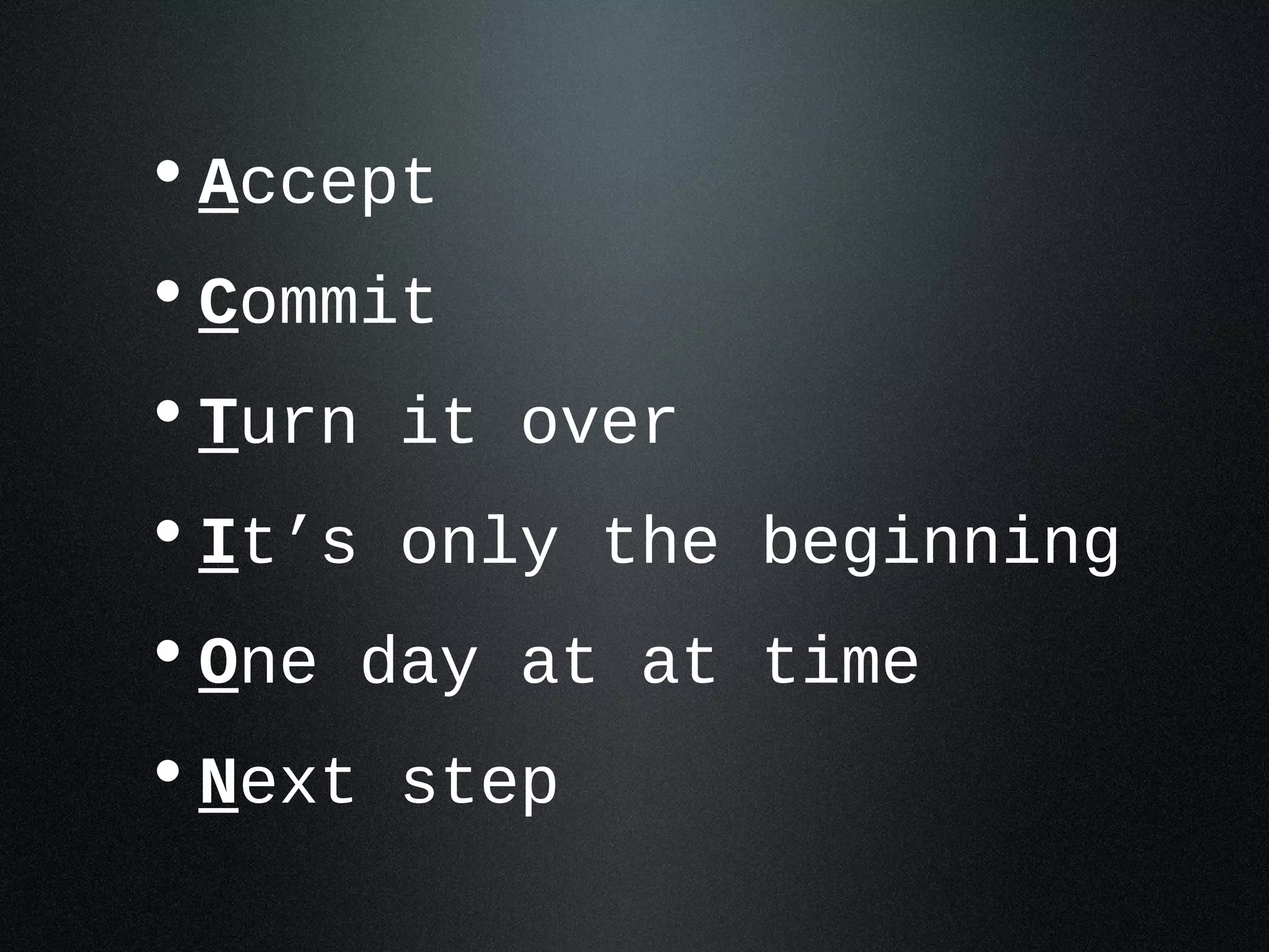Celebrate Recovery Lesson 6 Action | PPT