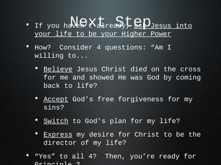 Celebrate Recovery Lesson 6 Action | PPT