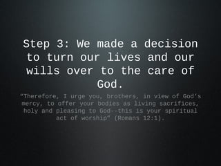 Celebrate Recovery Lesson 6 Action | PPT
