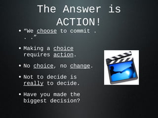 Celebrate Recovery Lesson 6 Action | PPT