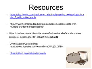 Real-Time Rails: Implementing WebSockets in Rails 5 with Action Cable | PPT