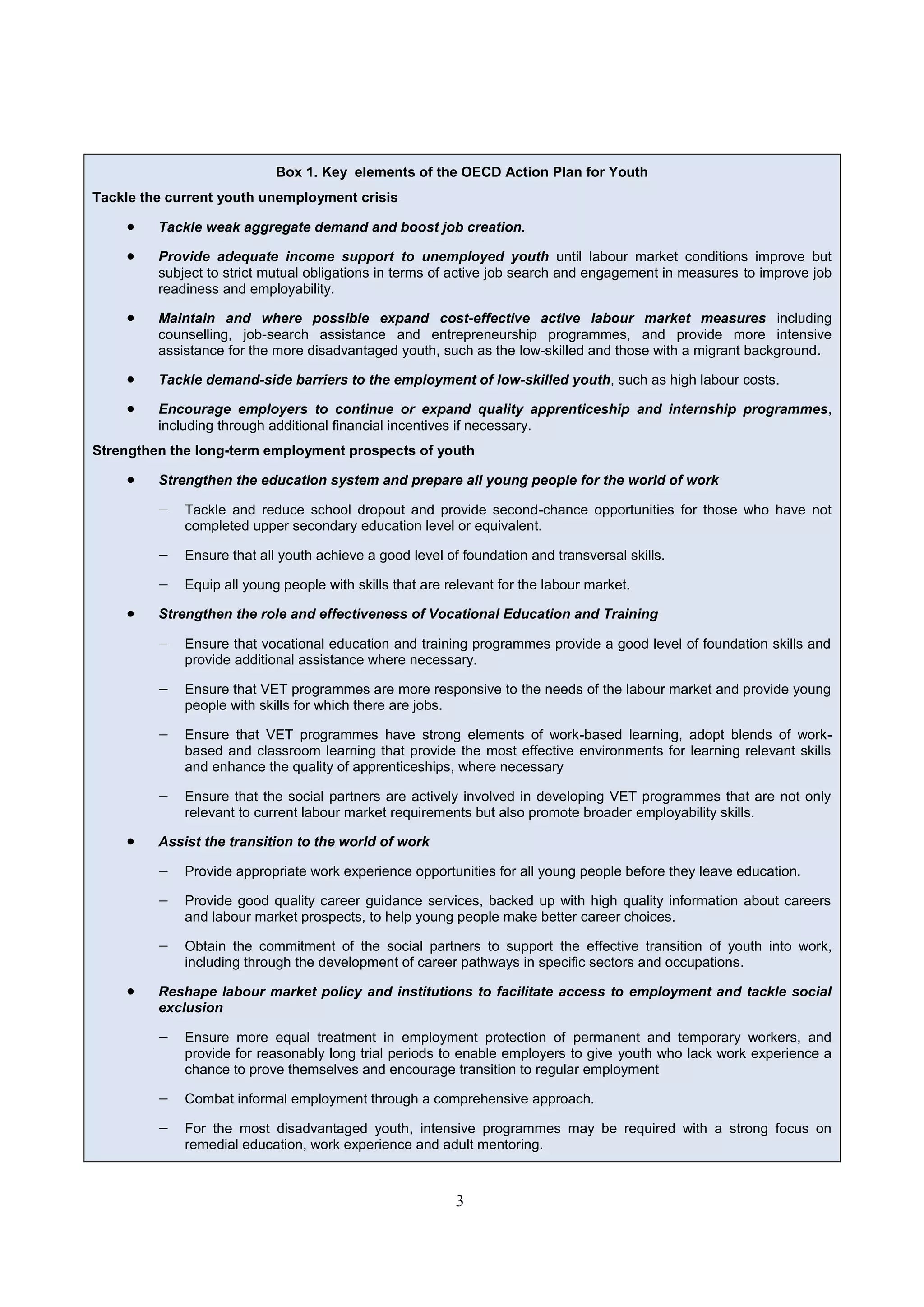 Action plan-youth | PDF