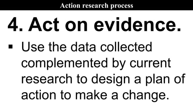 Brief explanation of action-research file | PPT
