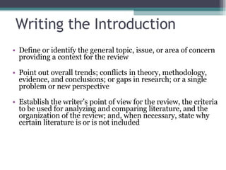 Action Research Literature Review Format