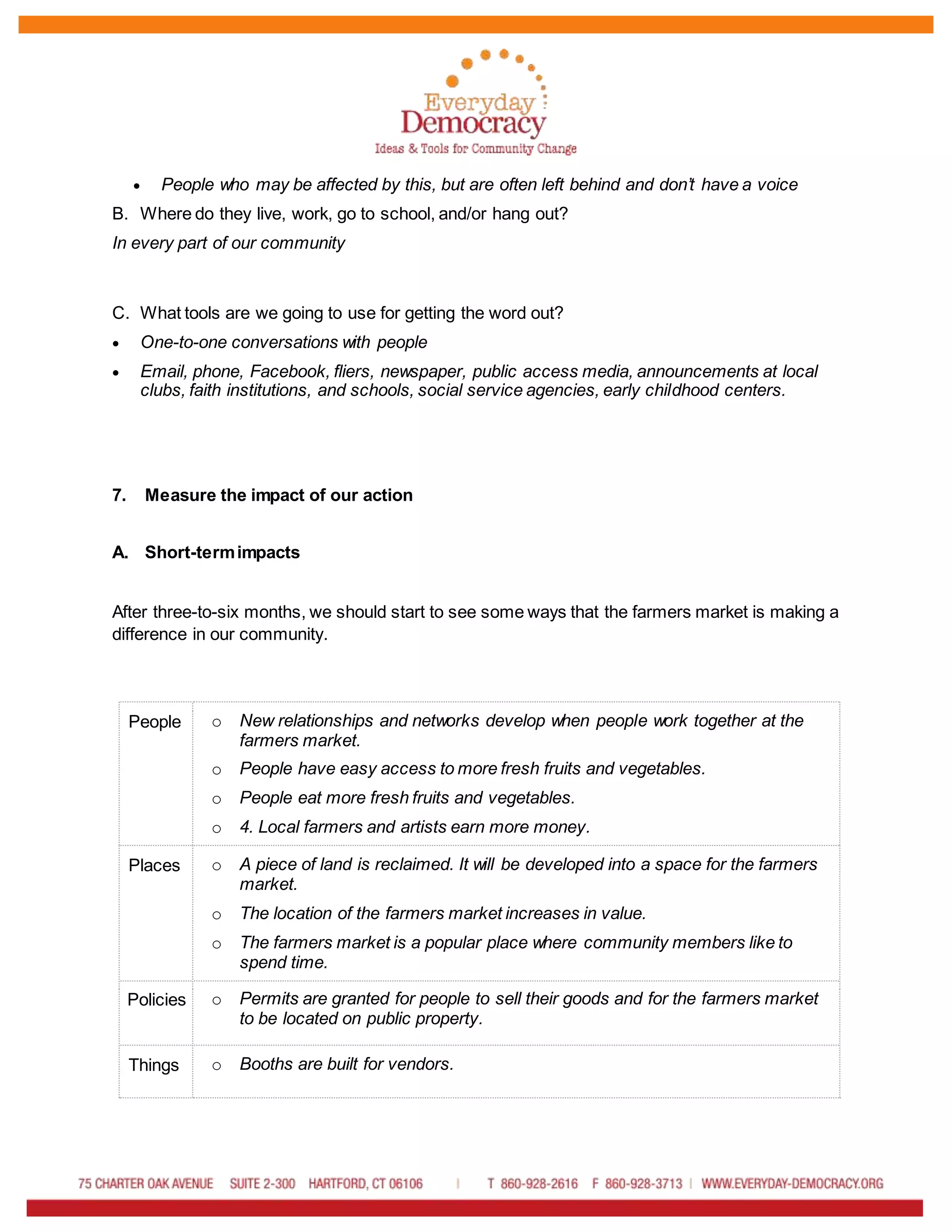 Action Road Map Planning Tool | PDF