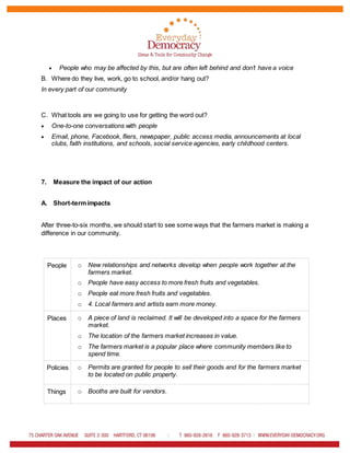 Action Road Map Planning Tool | PDF