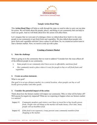 Action Road Map Planning Tool | PDF