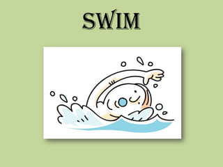 Action verbs | PPTX | Swimming | Sports