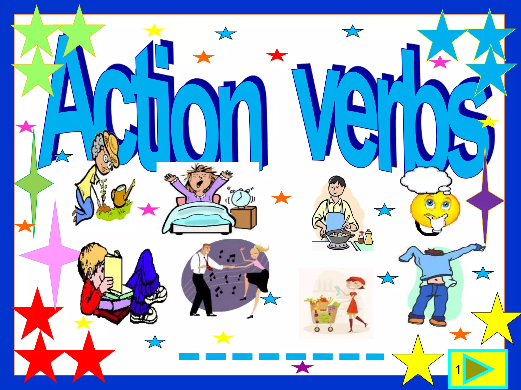Action verbs-55-slide-quiz-picture-dictionaries 78987 | PPT
