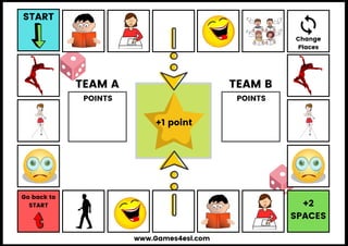 Action-Verbs-Board-Game for kindergarten and preschooler | PPT