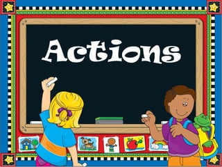 action-verbs and other action words for kindergarten | PPT