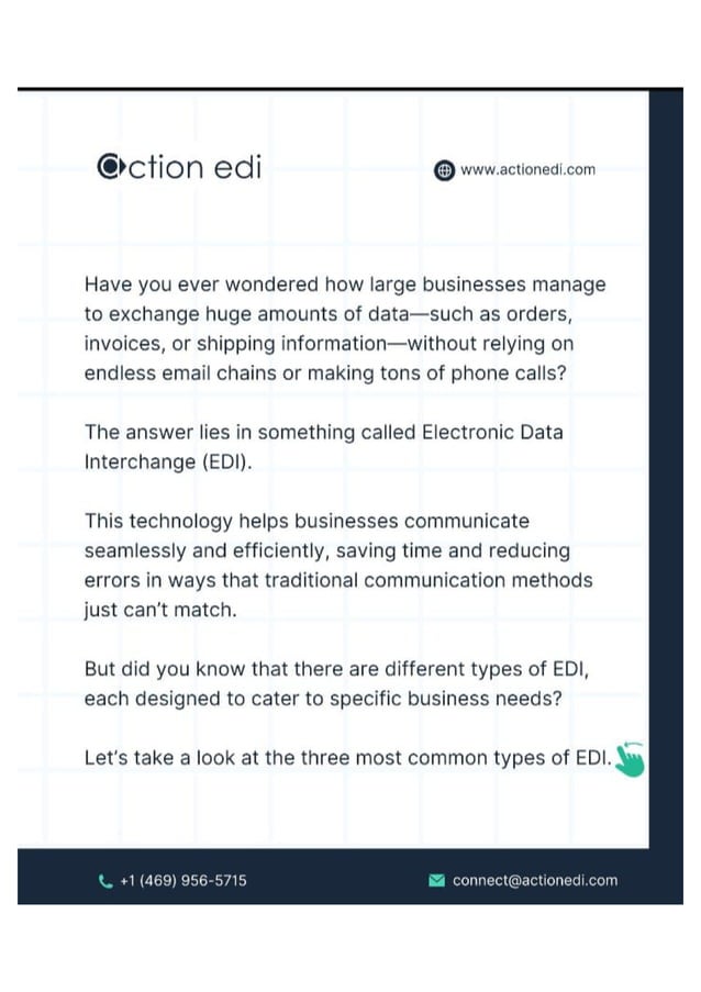 What are the three types of EDI? Action1 | PDF