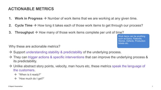 Actionable Agile Metrics | PPT