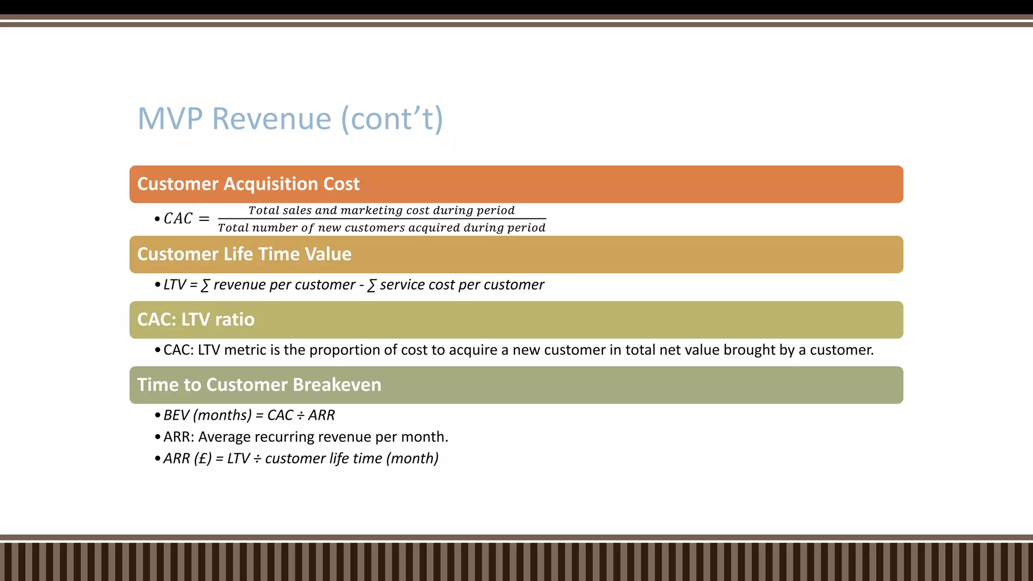 Actionable metrics in lean product development | PPT