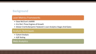 Actionable metrics in lean product development | PPT