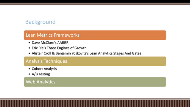 Actionable metrics in lean product development | PPT