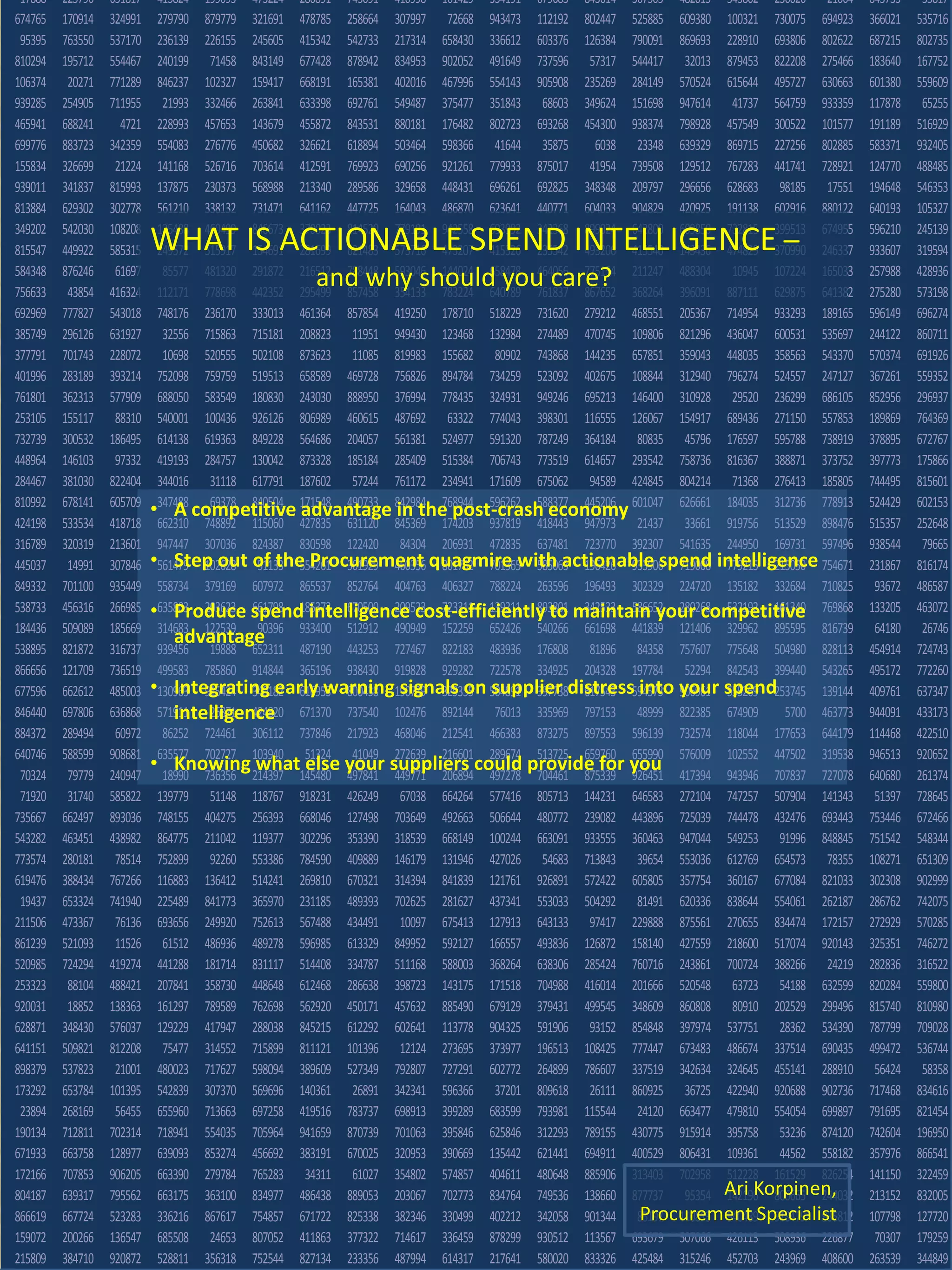 What is actionable spend intelligence, and why should you care ...