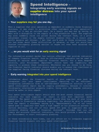 What is actionable spend intelligence, and why should you care ...