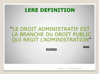 ACTION ADMINISTRATIVE 2.ppt | Legal Services Industry | Industries