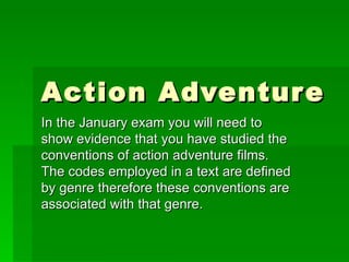 Action Adventure Genre | PPT
