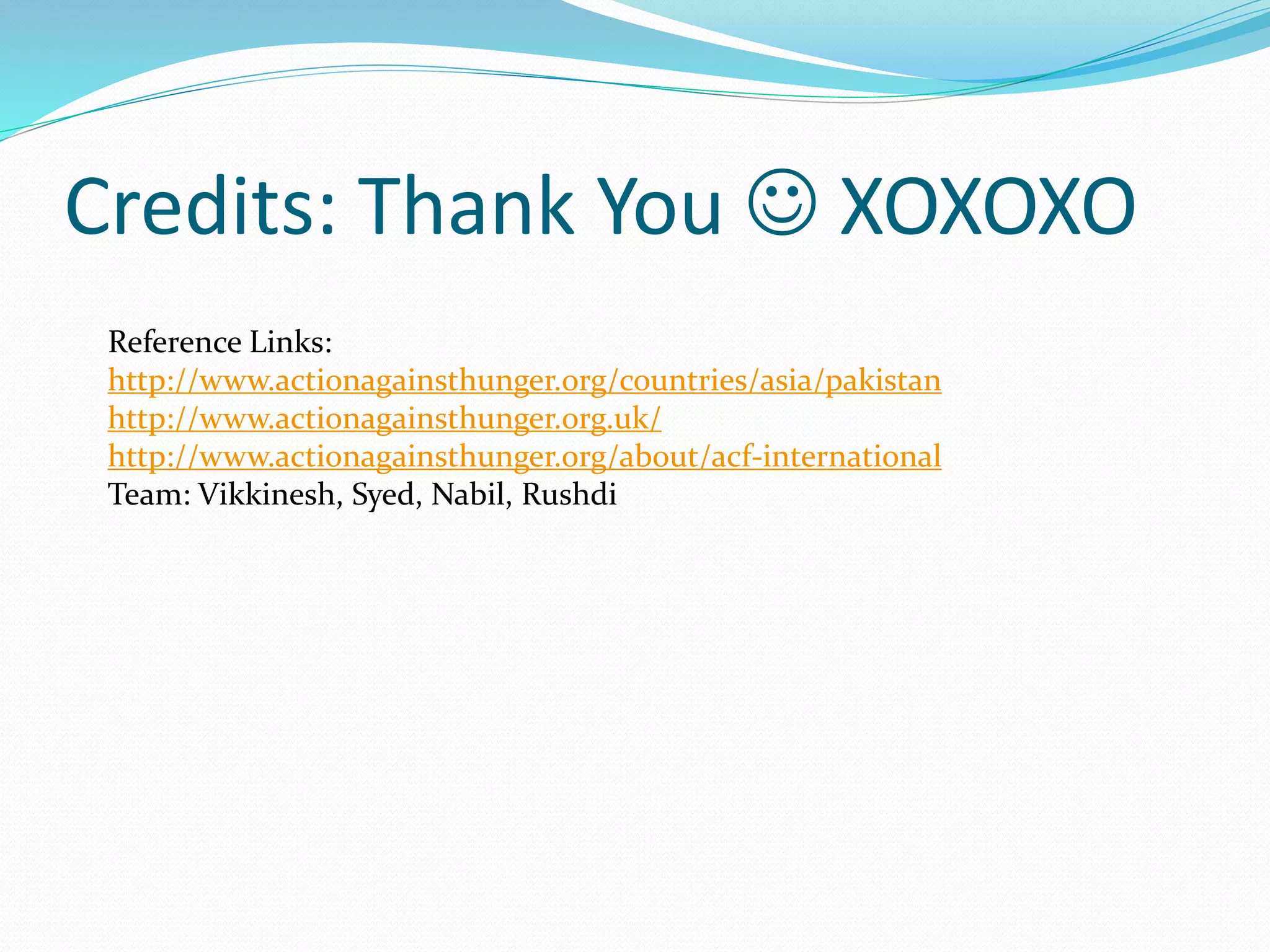 Action against hunger(ACF international) | PPT