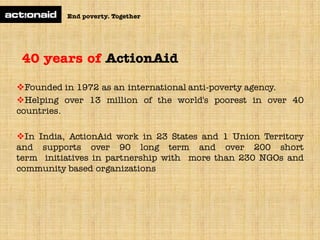 ActionAid India Child sponsorship Programme | PDF | Debated Sensitive ...