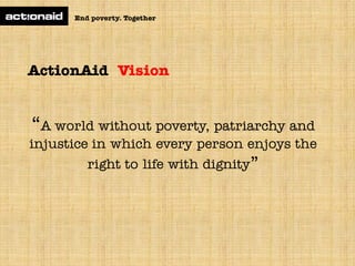 ActionAid India Child sponsorship Programme | PDF