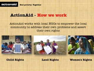 ActionAid India Child sponsorship Programme | PDF | Debated Sensitive ...