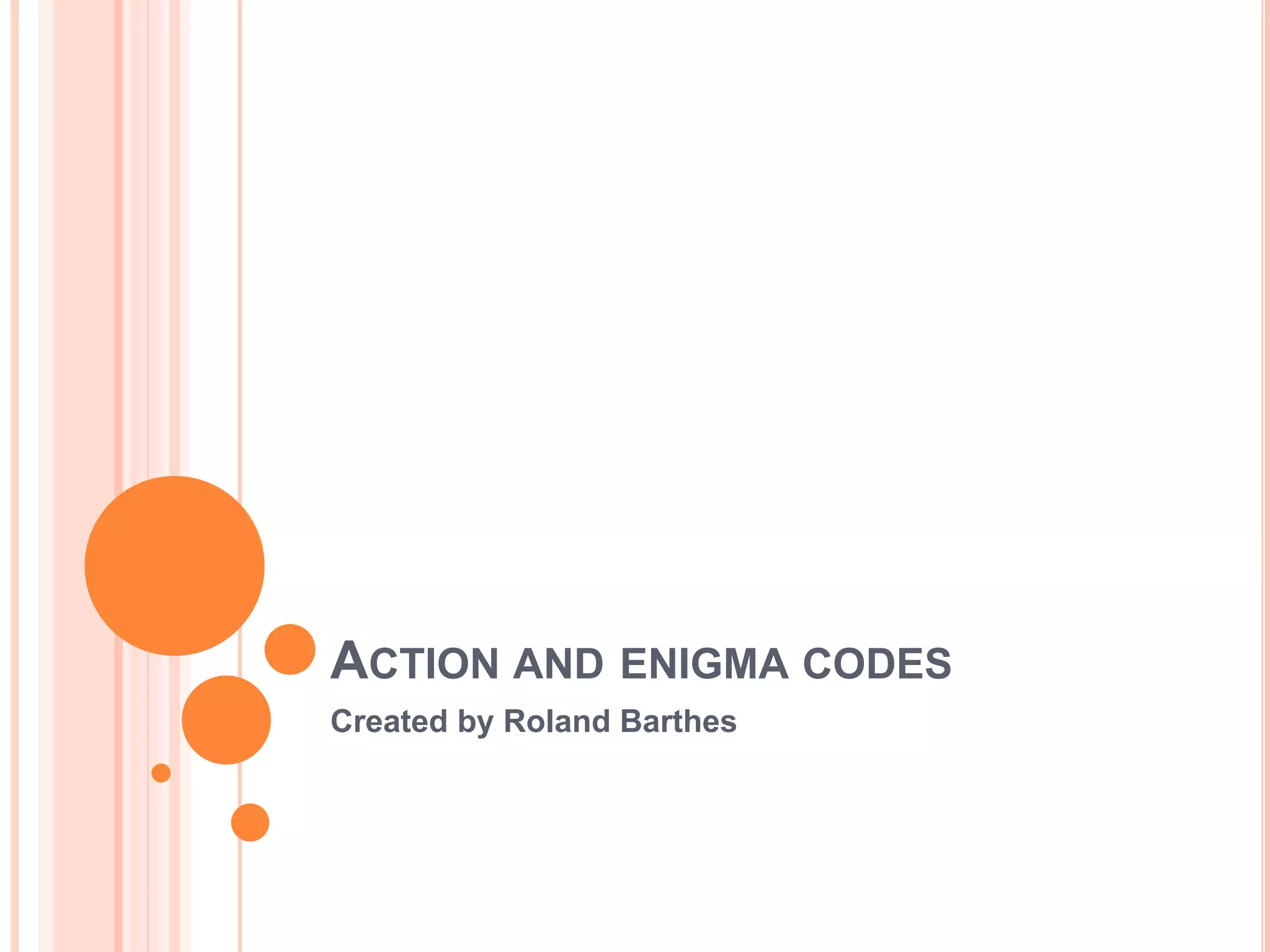 Action and Enigma codes | PPT