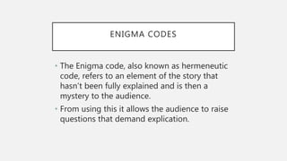 Action and enigma codes | PPT