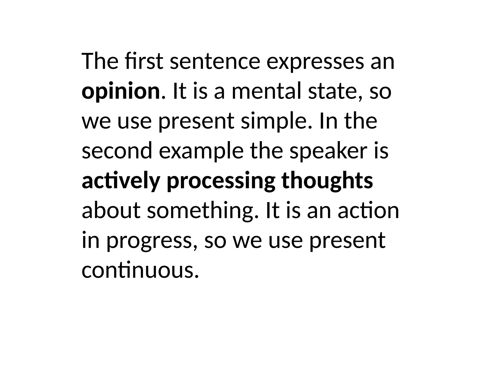 verbos de estados y procesos comparados con verbos dinámicosrados con verbos | PPTX