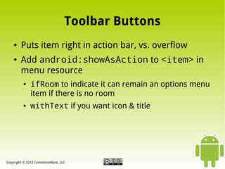 The Action Bar: Front to Back | PPT