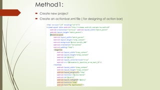 actionbar in android development course.pptx