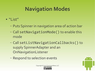 The Action Bar: Front to Back | PDF