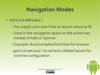 The Action Bar: Front to Back | PDF