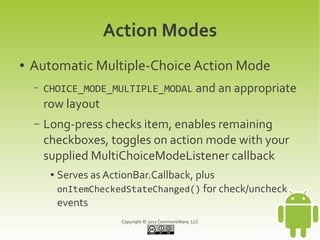 The Action Bar: Front to Back | PDF