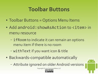 The Action Bar: Front to Back | PDF