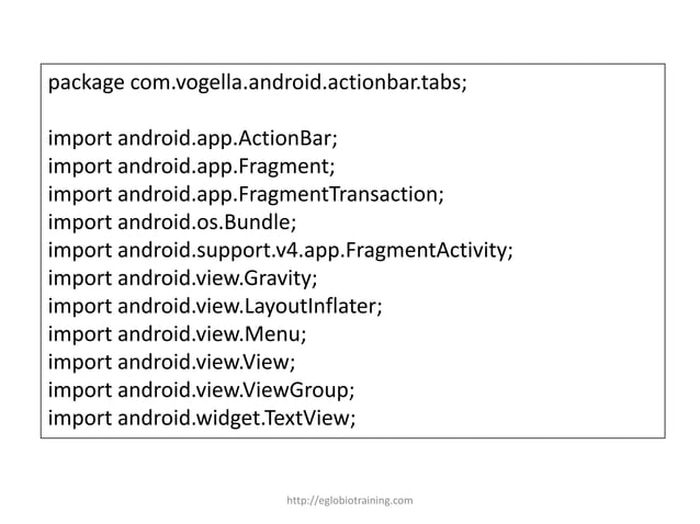 Action Bar in Android | PDF | Operating Systems | Computer Software and Applications