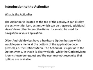 Android Actionbar Home Icon