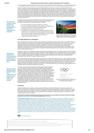 Ethical issues in genetic engineering and transgenics | PDF