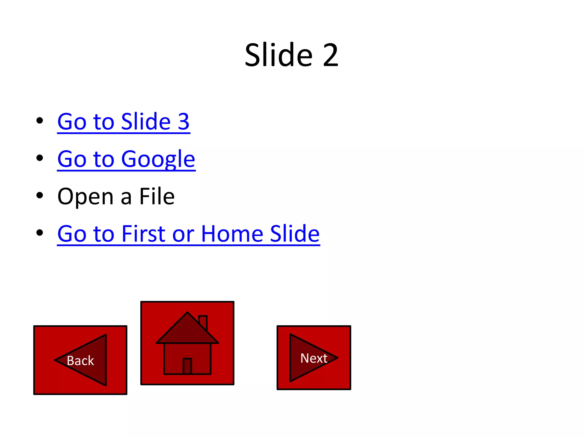 Action buttons and hyperlinks | PPTX