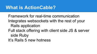 Action cable | PPTX