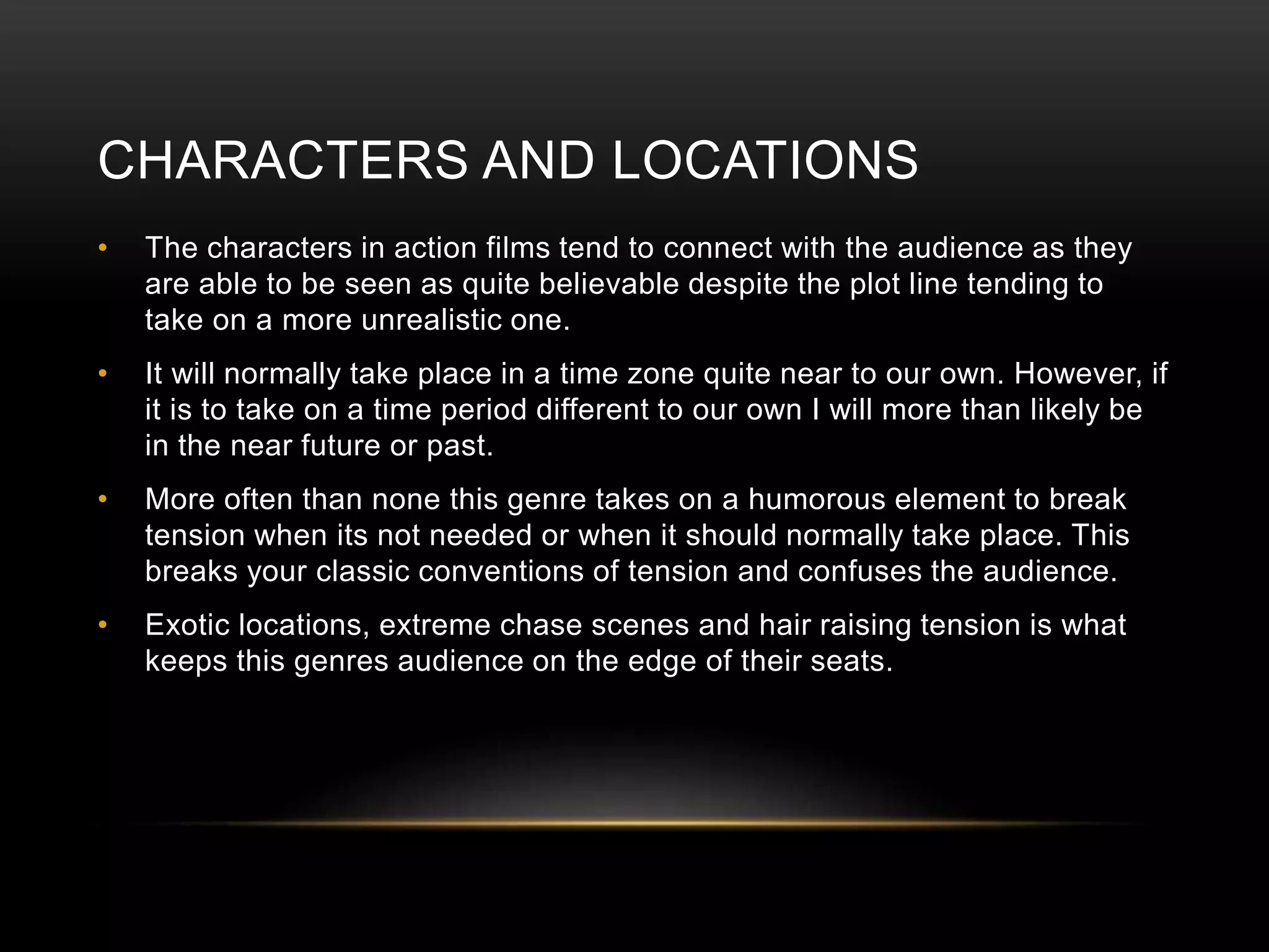 Action genre analysis | PPTX