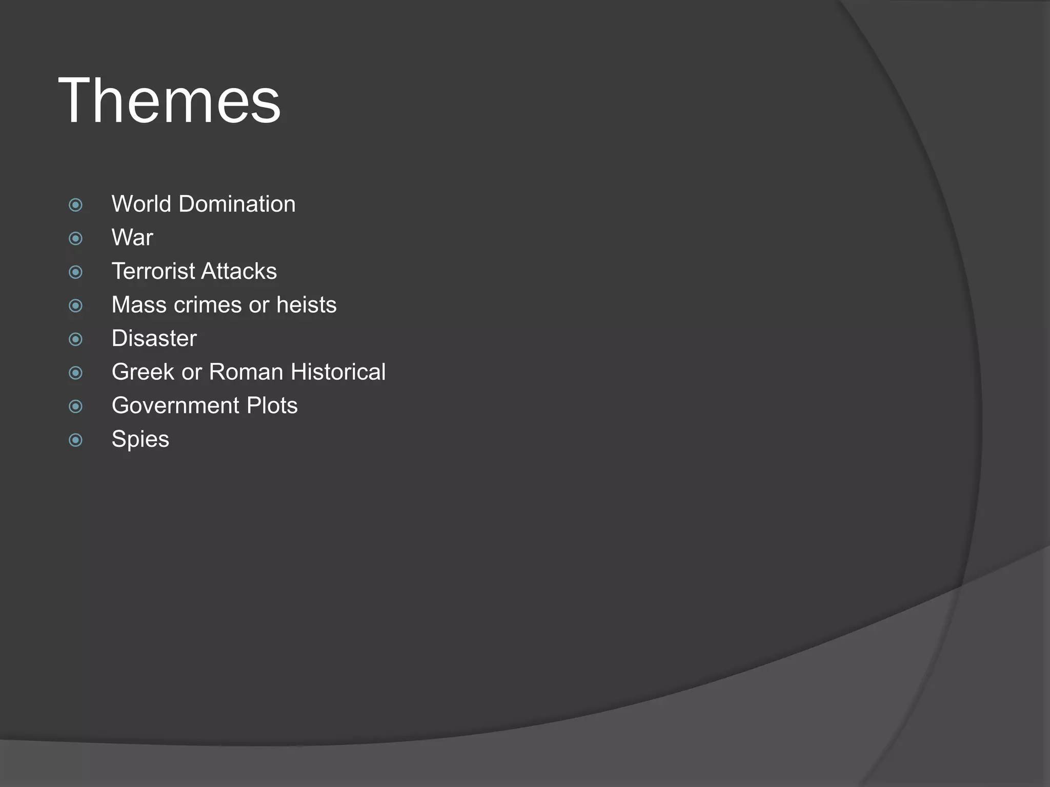 Action Genre Conventions | PPTX